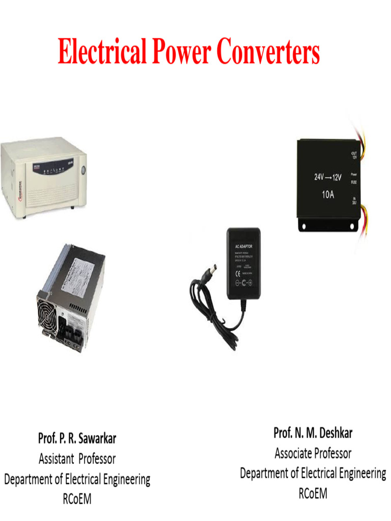 Understanding Electrical Power Converters | PDF | Rechargeable Battery ...