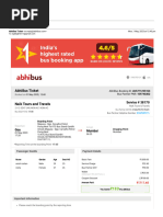 Bus Ticket Format in Word | PDF