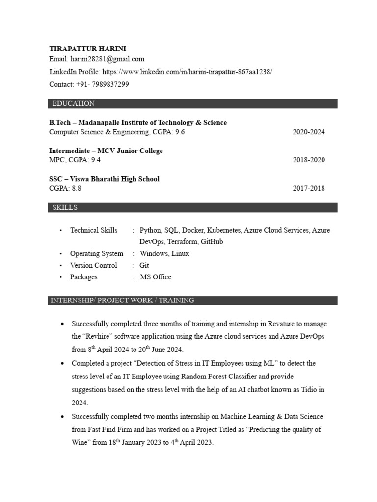 Tirapattur Harini (2) | PDF | Microsoft Azure | Computing