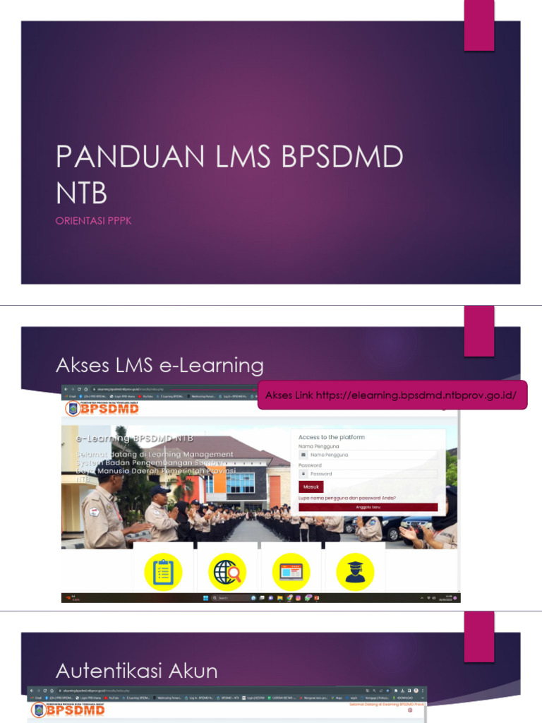 Panduan LMS BPSDMD NTB Fix | PDF