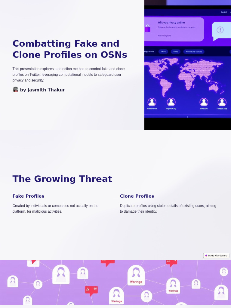 Combatting Fake and Clone Profiles On OSNs | PDF | Statistical ...
