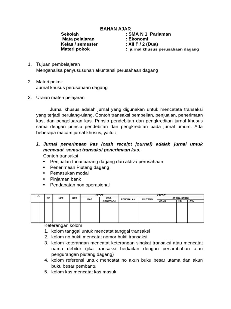 BAHAN AJAR SIKLUS AKT PD JK Pertemuan 4 | PDF