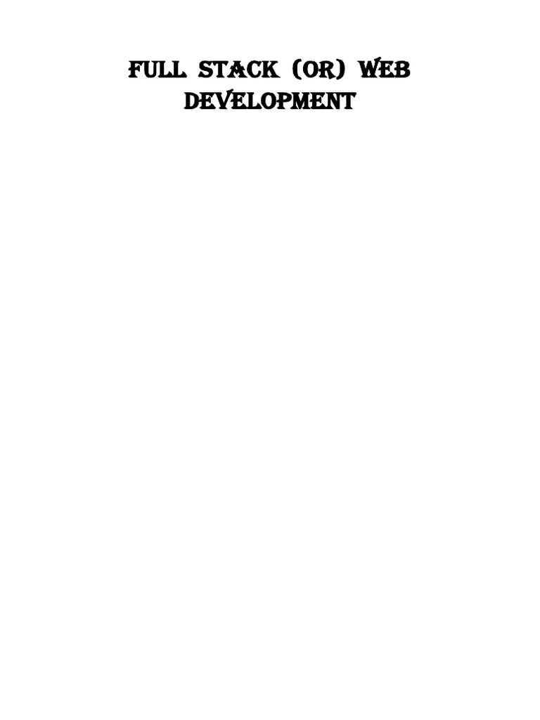 Sugu Full Stack | PDF