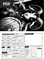 Shadowdark Character Sheet | PDF