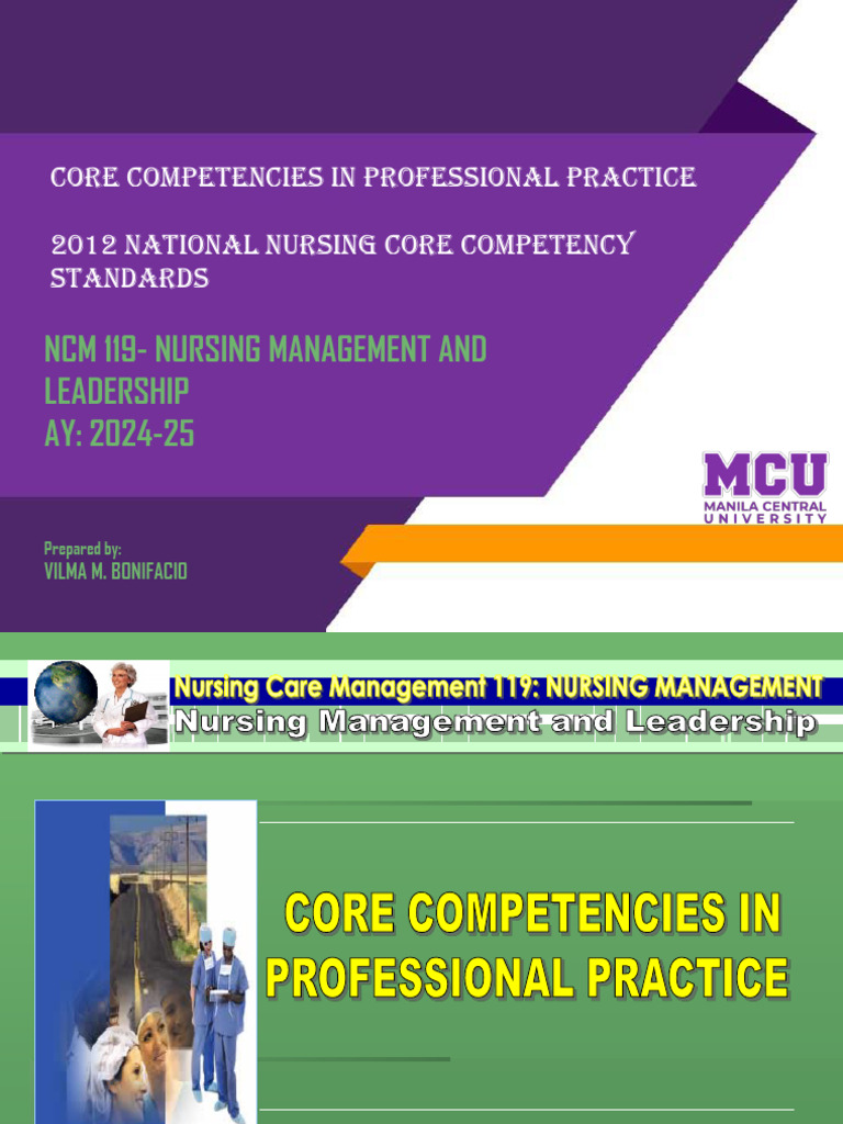 #2 Core Competencies, 2012 NNCCS | PDF | Nursing | Patient