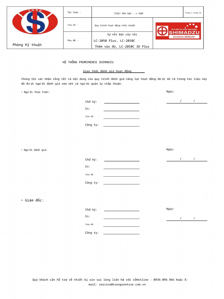 Validation LC-2050 Protocol | PDF