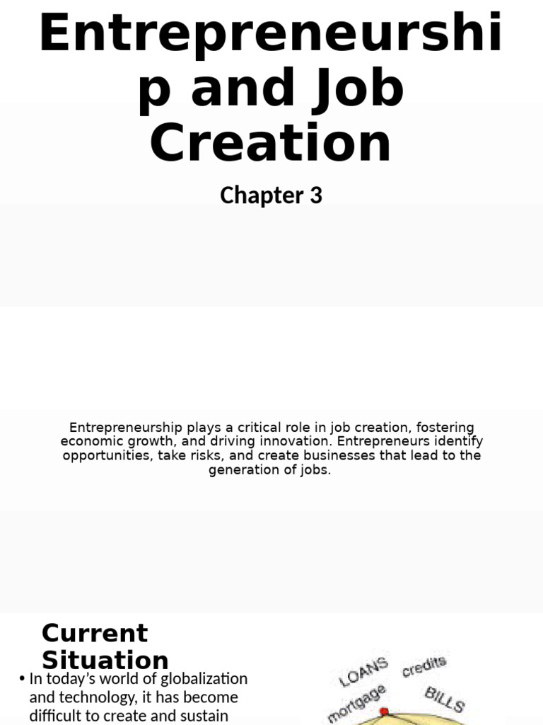 Entrepreneurship and Job Creation | PDF | Entrepreneurship | Startup ...