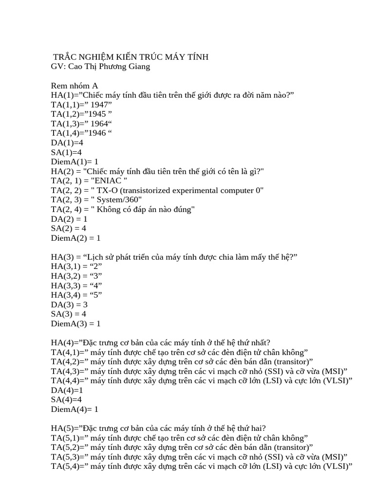 Xay dung de thi KTMT- Cao Phuong Giang | PDF