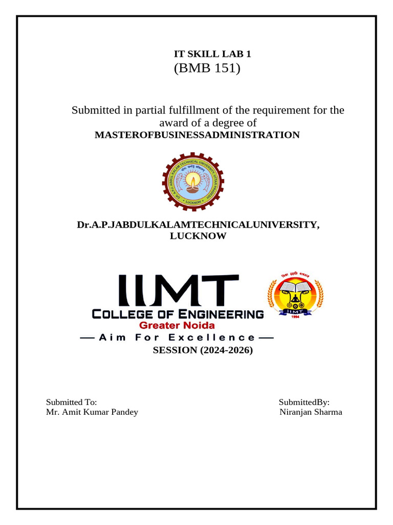 MP-1 Report Format-1 | PDF