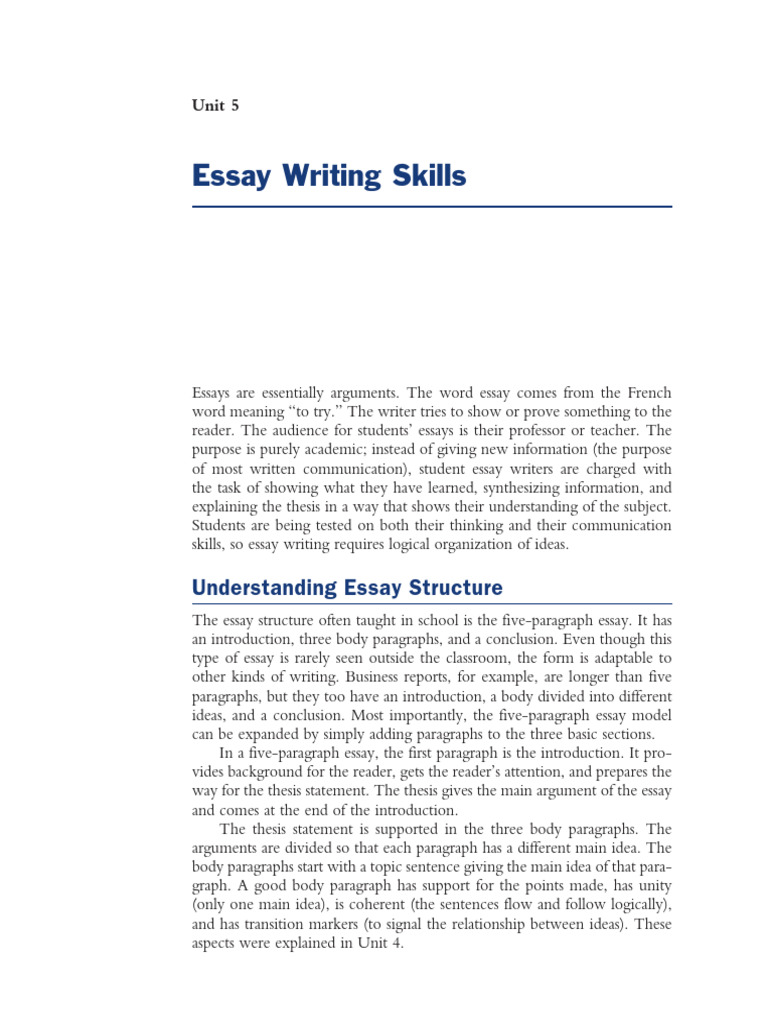 SkillSetSample Unit (1) | PDF | Essays | Cooking