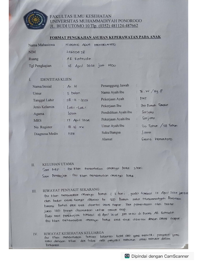 Askep Ispa Nanang | PDF