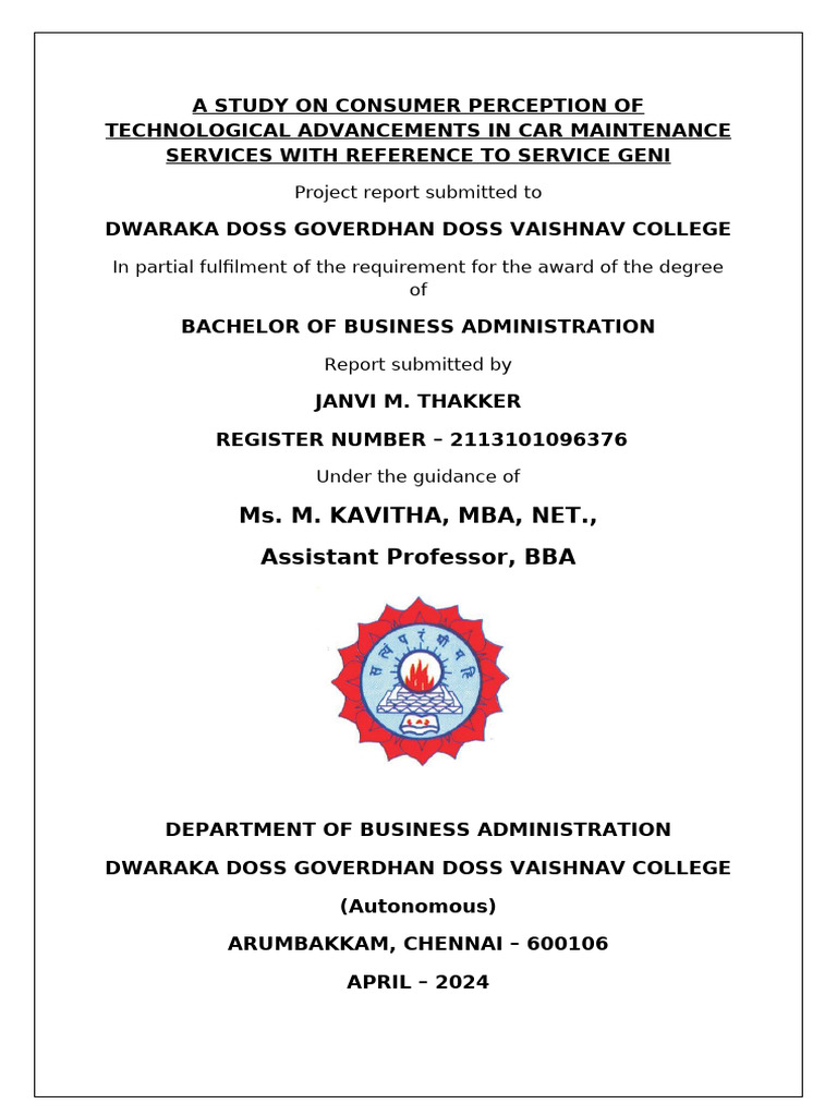 Project Report Front Sheets Worddoc | PDF | Qualifications | Academia