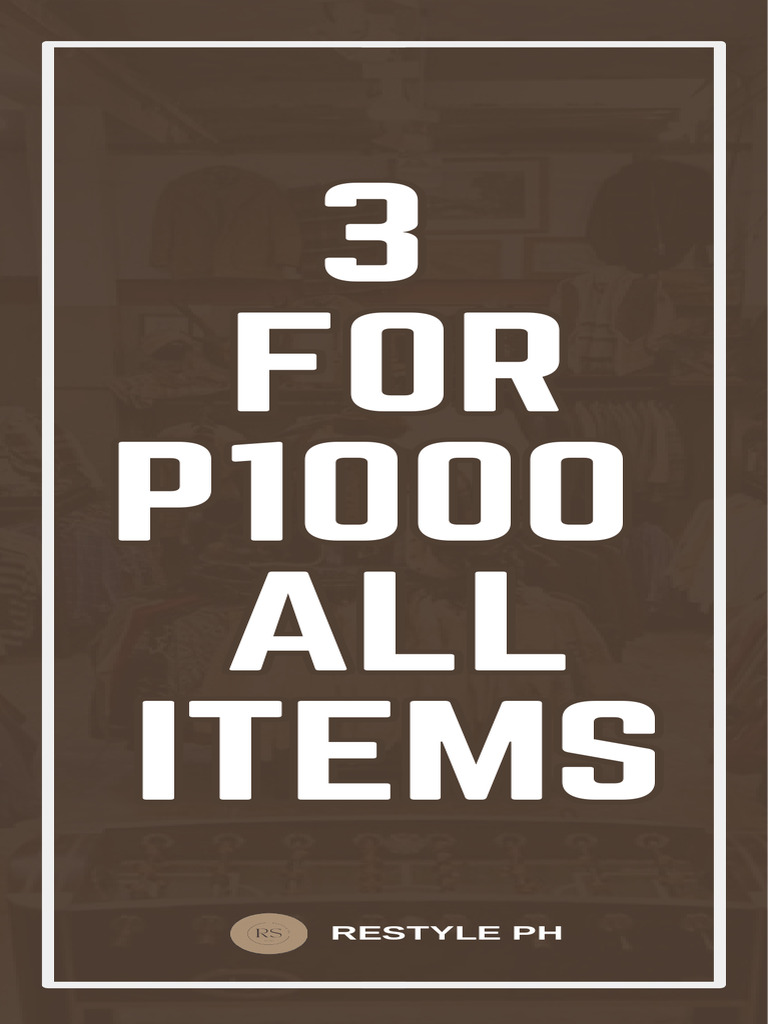 3 FOR P1000 ALL Items | PDF