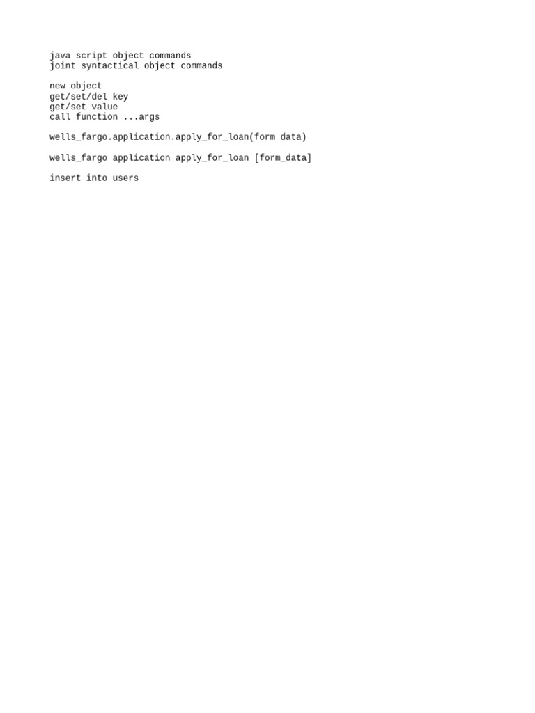 Java Script Object Commands | PDF Java Script Object Commands | PDF