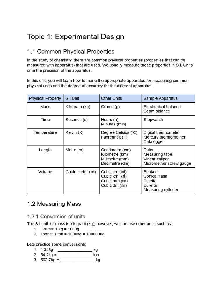 Sec3 Chem Topic 1-3 | PDF | Gases | Liquids