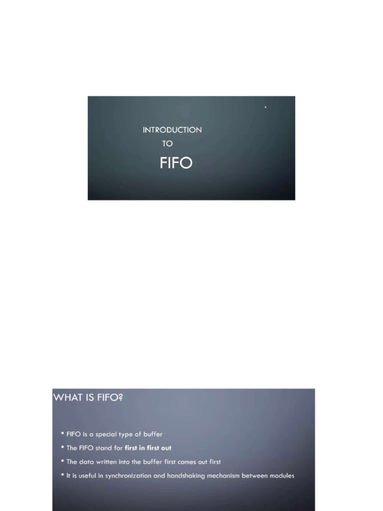 Fifo | PDF