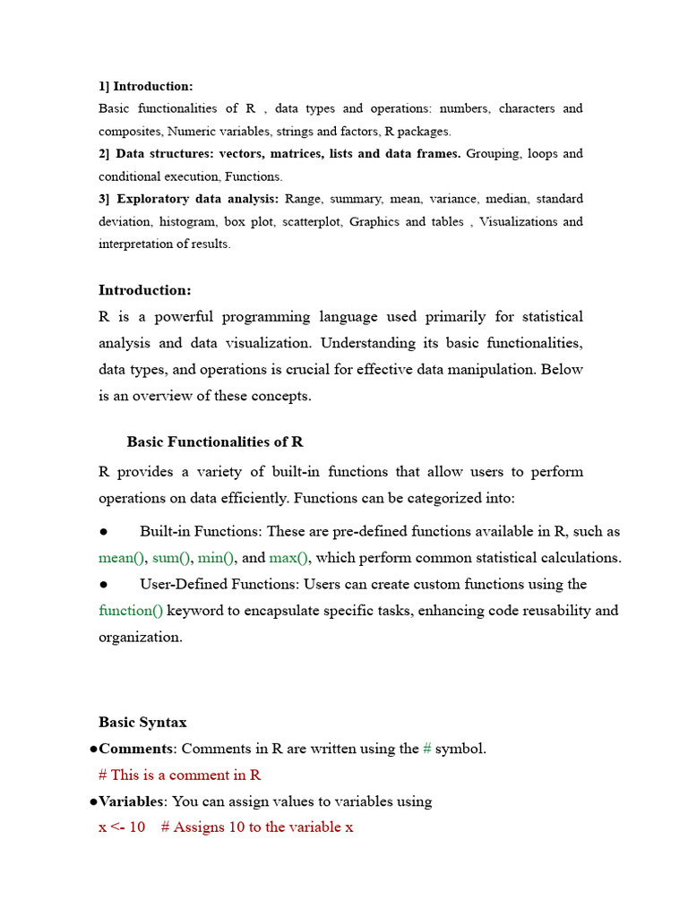 MTech R Notes | PDF | Function (Mathematics) | Computer Science MTech R Notes | PDF | Function (Mathematics) | Computer Science
