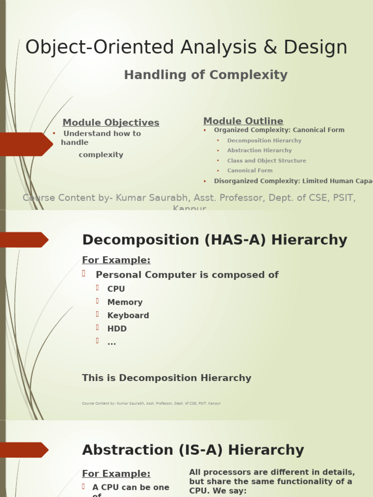 Session-1 & 2-Object-Oriented Analysis & Design | PDF | Object Oriented Programming ...