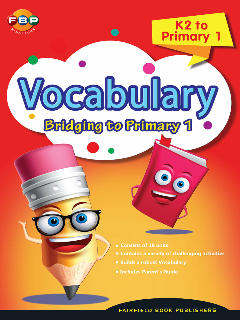 Vocabulary Bridging To Primary 1 | PDF