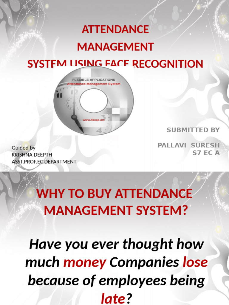 Attendance_ppt | PDF | Principal Component Analysis | Computing