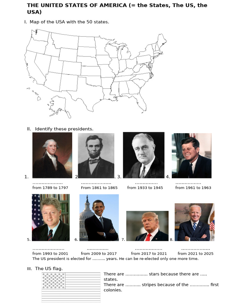 Overview of U.S. Presidents and Flag | PDF