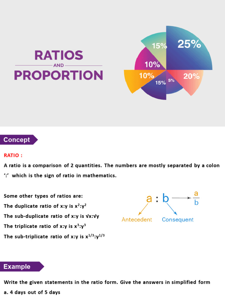 Day 5 - Ratio & Proportion, Ages | PDF | Ratio | Arithmetic