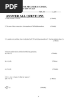 100 Arithmetic Questions For Year 6 | PDF | Subtraction | Algorithms