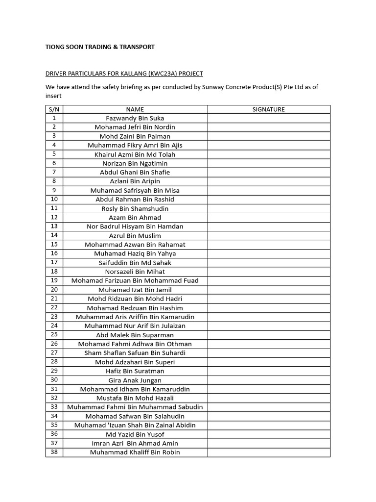 Tiong Soon Trading | PDF