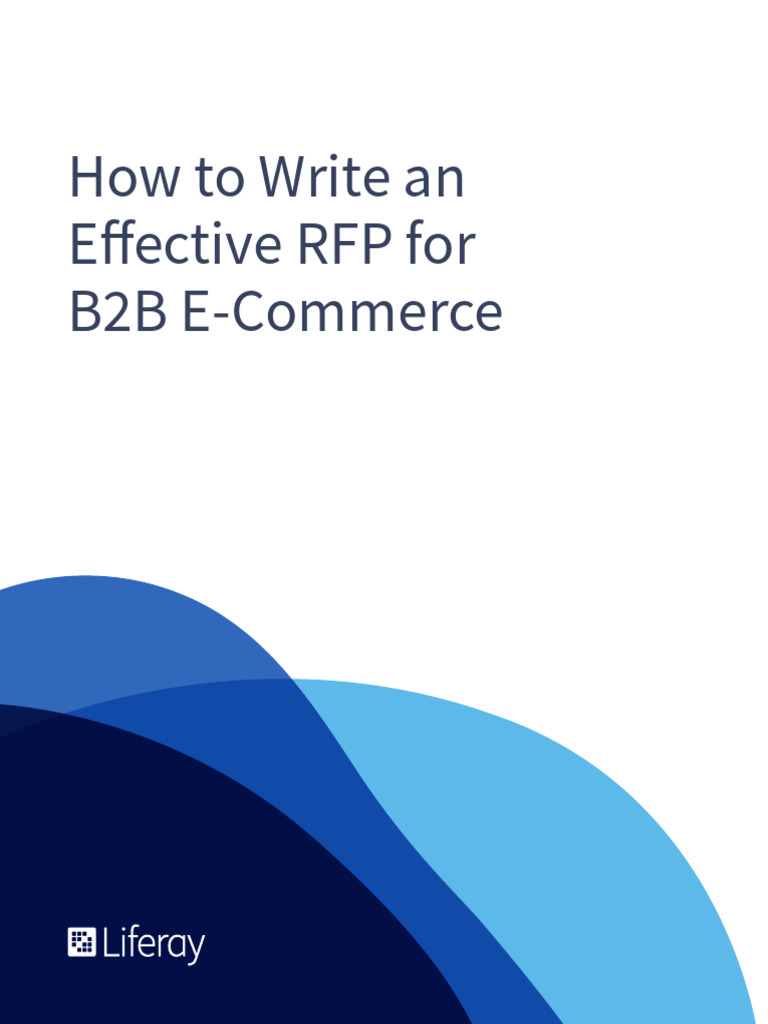 How To Write An Effective RFP For B2B E-Commerce | PDF | Point Of Sale ...