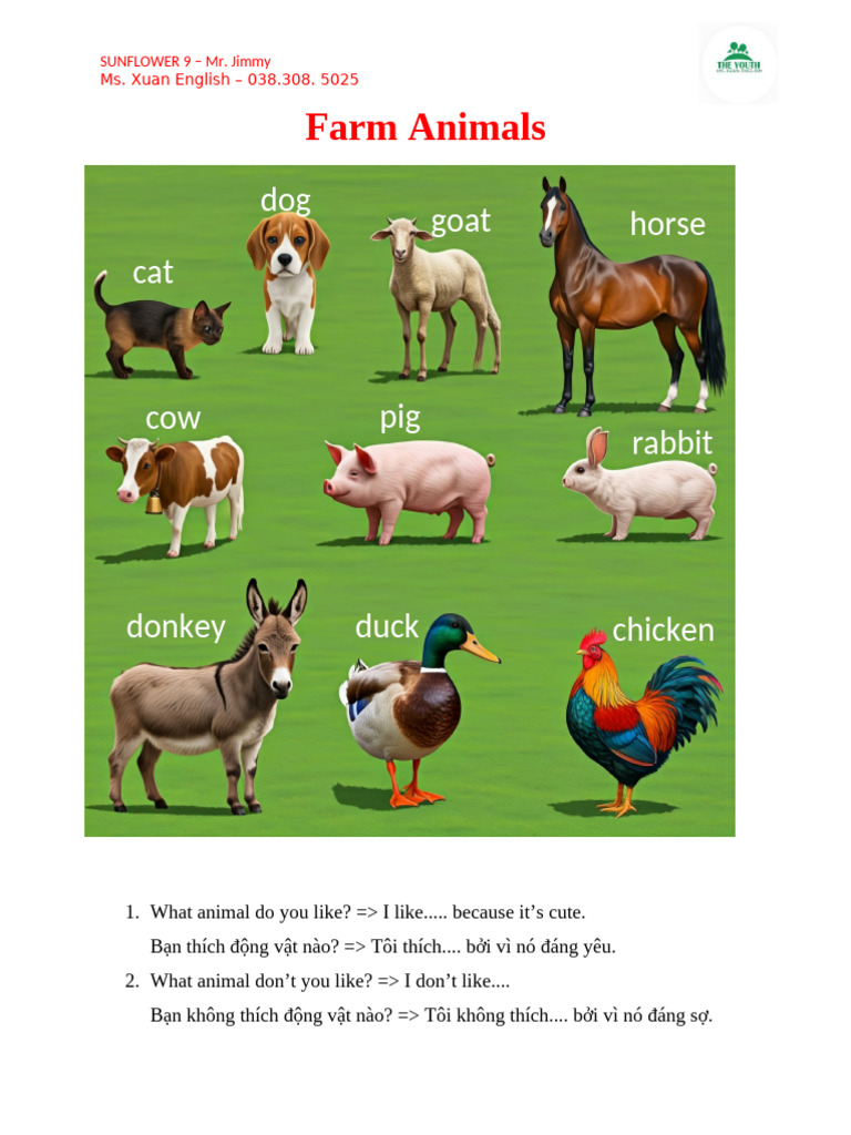 Farm Animals | PDF