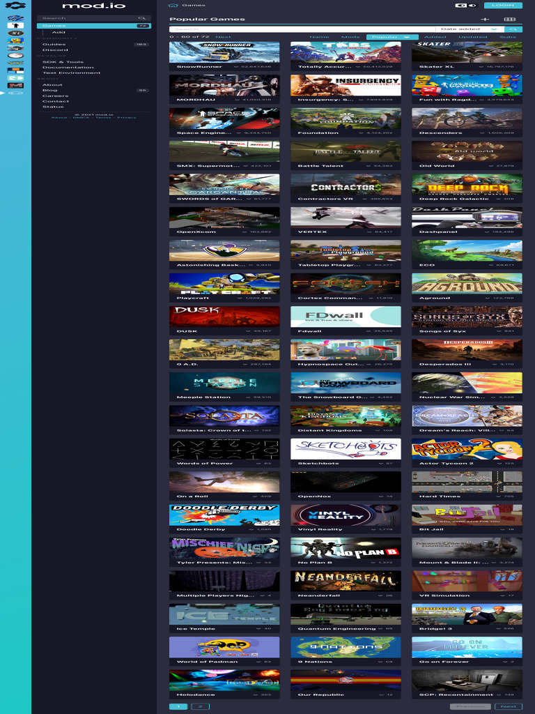 Games - mod.io | PDF