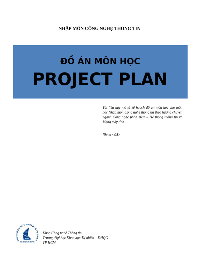 04 ProjectPlan | PDF