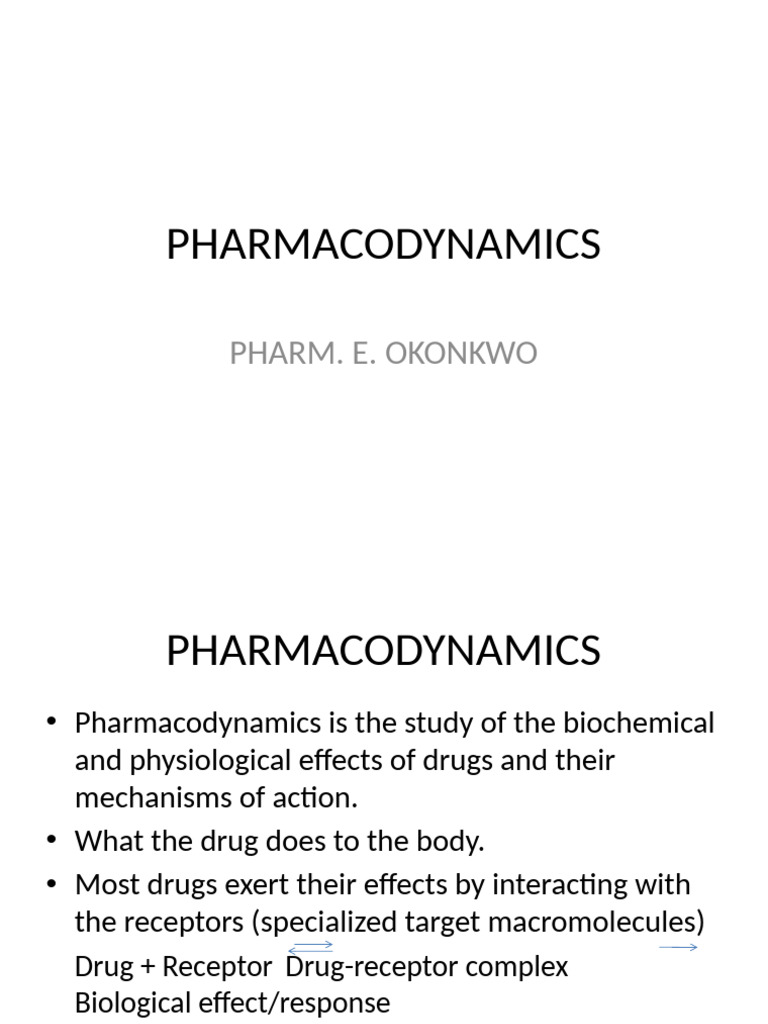 Pharmacokinetics and Pharmacodynamics II | PDF