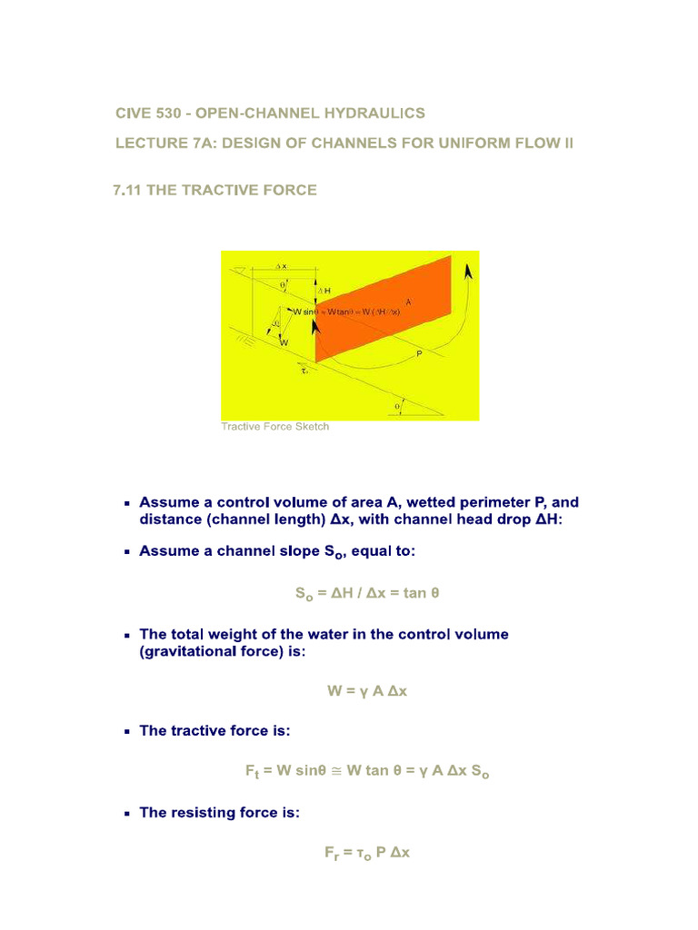 Tractive Force | PDF