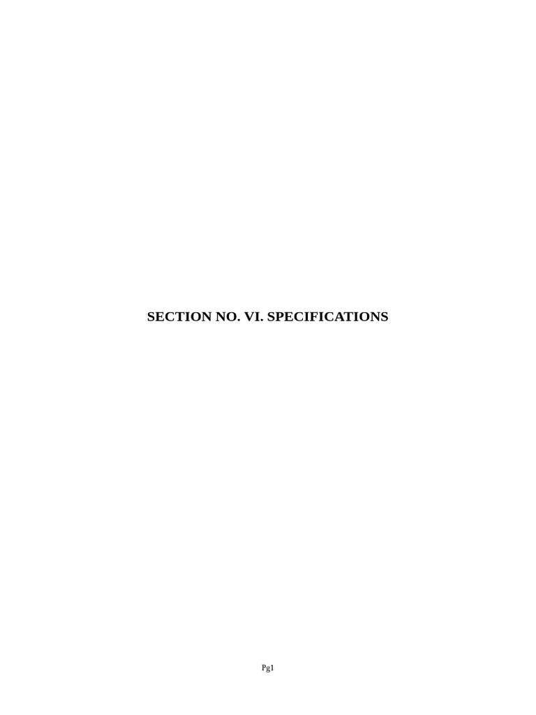 6. Section No. VI - SPECIFICATION | PDF | Concrete | Construction Aggregate