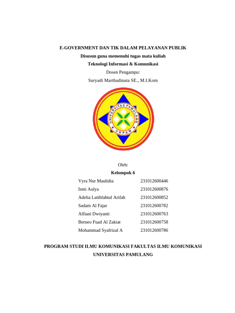 642 - Kel 6 - TIK-1 | PDF