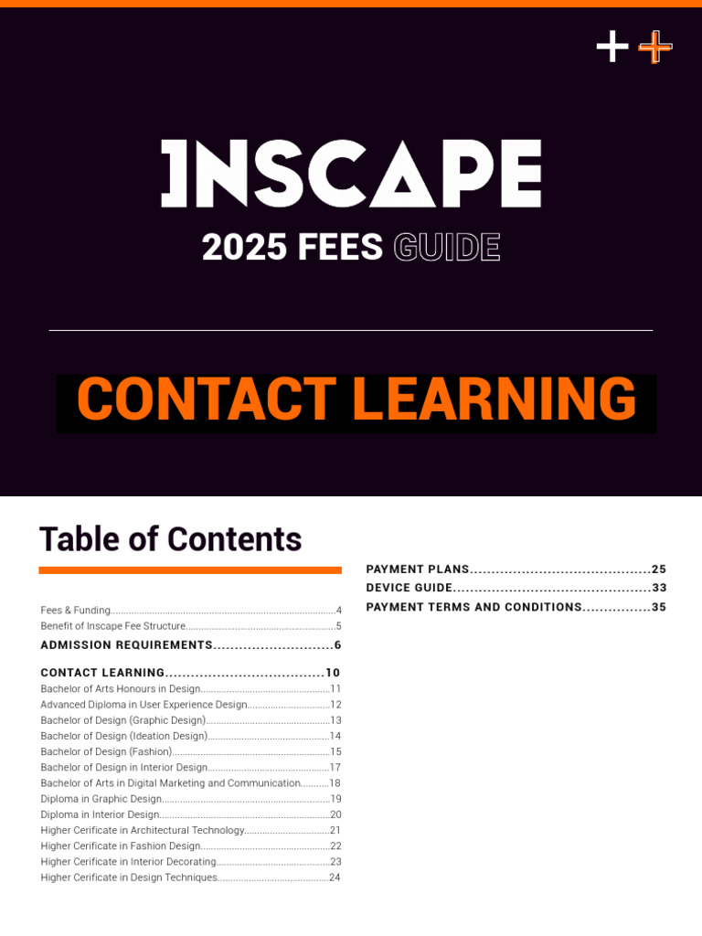 Inscape 2025 Fees and Funding Guide | PDF