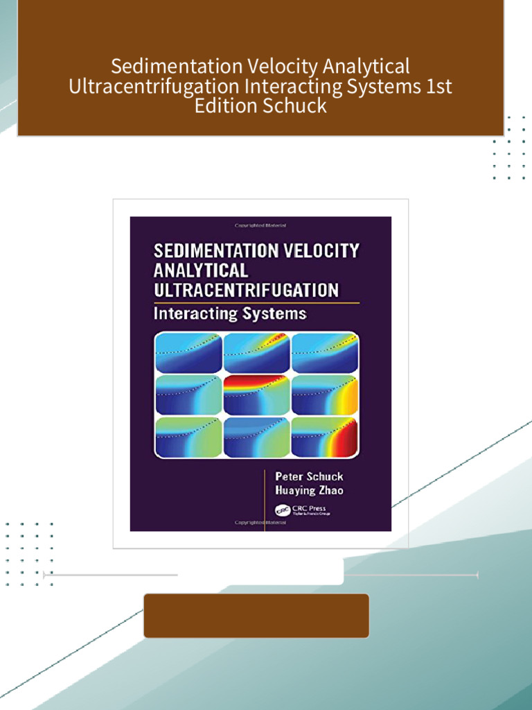 Sedimentation Velocity Analytical Ultracentrifugation Interacting ... Sedimentation Velocity Analytical Ultracentrifugation Interacting ...