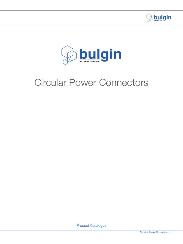 Circular Power Connector Overview | PDF | Electrical Connector ...
