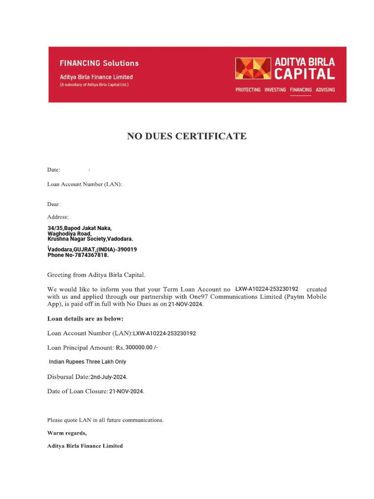 Financial Document for Bharat Prajapati | PDF