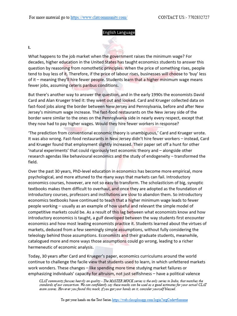 CC - MOCK 8 | PDF | Economics | Opec