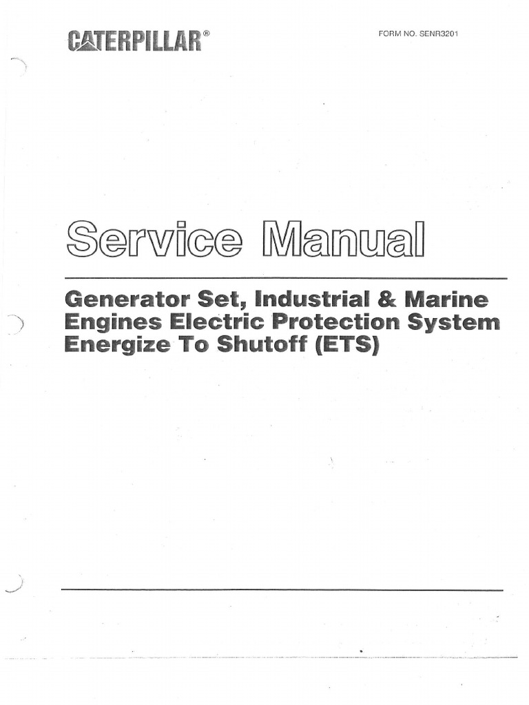 Service Manual - Generator Set, Industrial & Marine Engines Electric ...