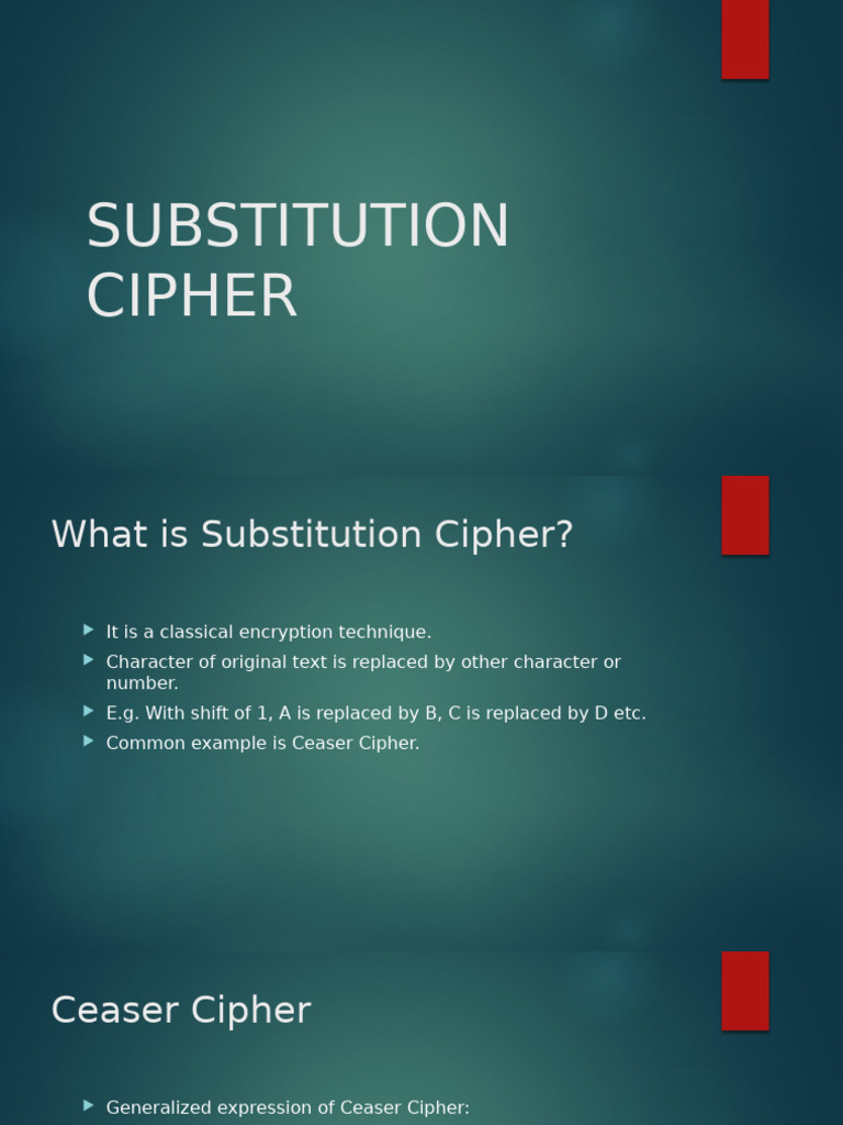 Substitution Cipher | PDF
