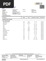 CBC Report Sample for Blood Analysis | PDF | White Blood Cell | Body Fluids