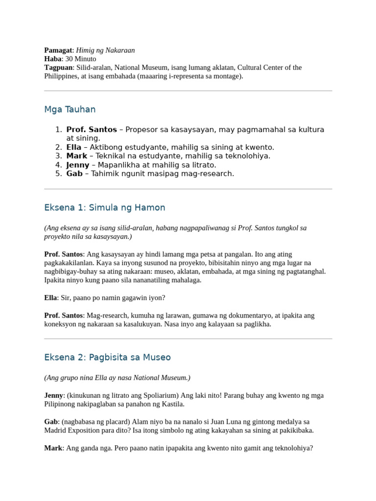 B. 13 Script | PDF