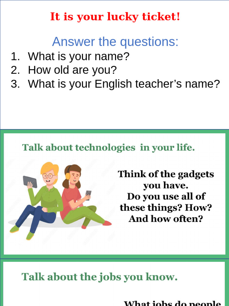 Speaking Cards. II Term | PDF