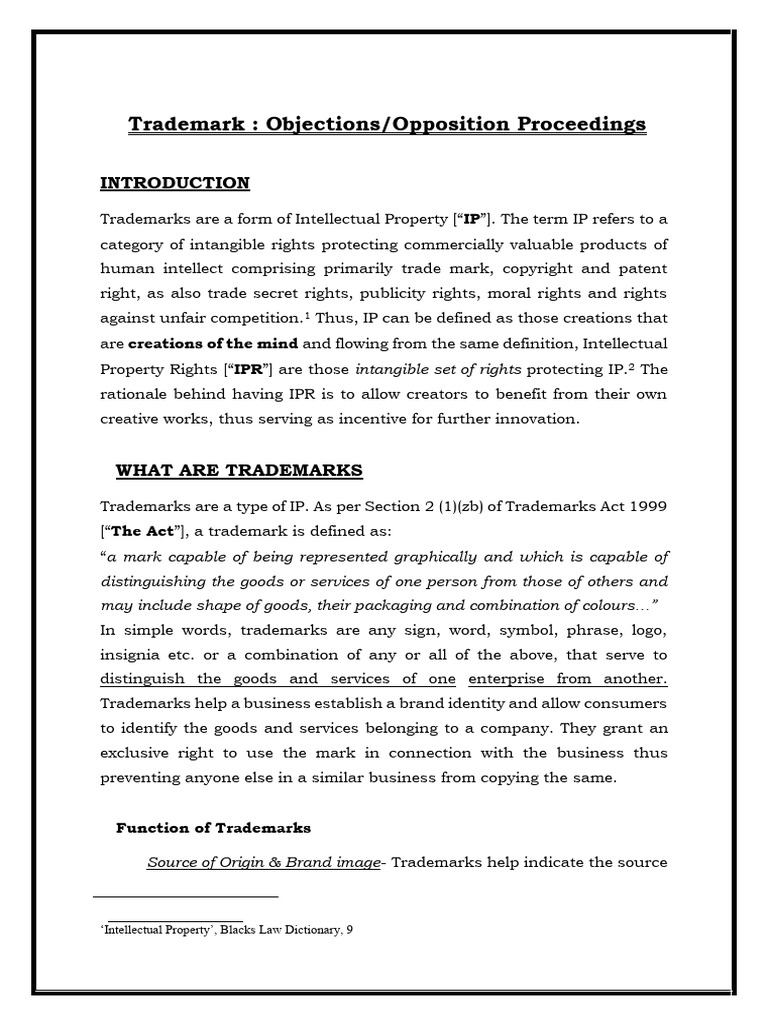 Trademark law | PDF | Intellectual Property | Trademark