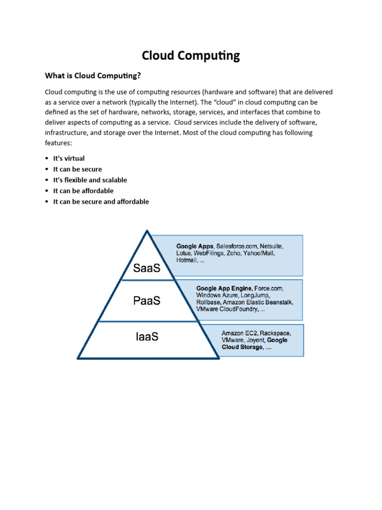 Cloud_Computing_Unit_1 (1) | PDF | Cloud Computing | Grid Computing