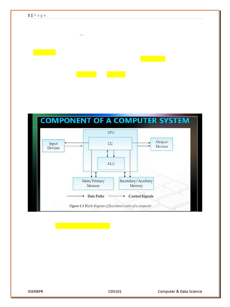 CS 101 L1 | PDF | Databases | Personal Computers