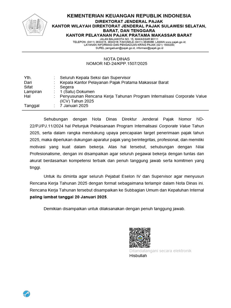 ND-24 Penyusunan RKT 2025 | PDF